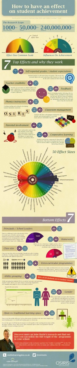 Visible Learning visualized in a beautiful infographic - VISIBLE LEARNING
